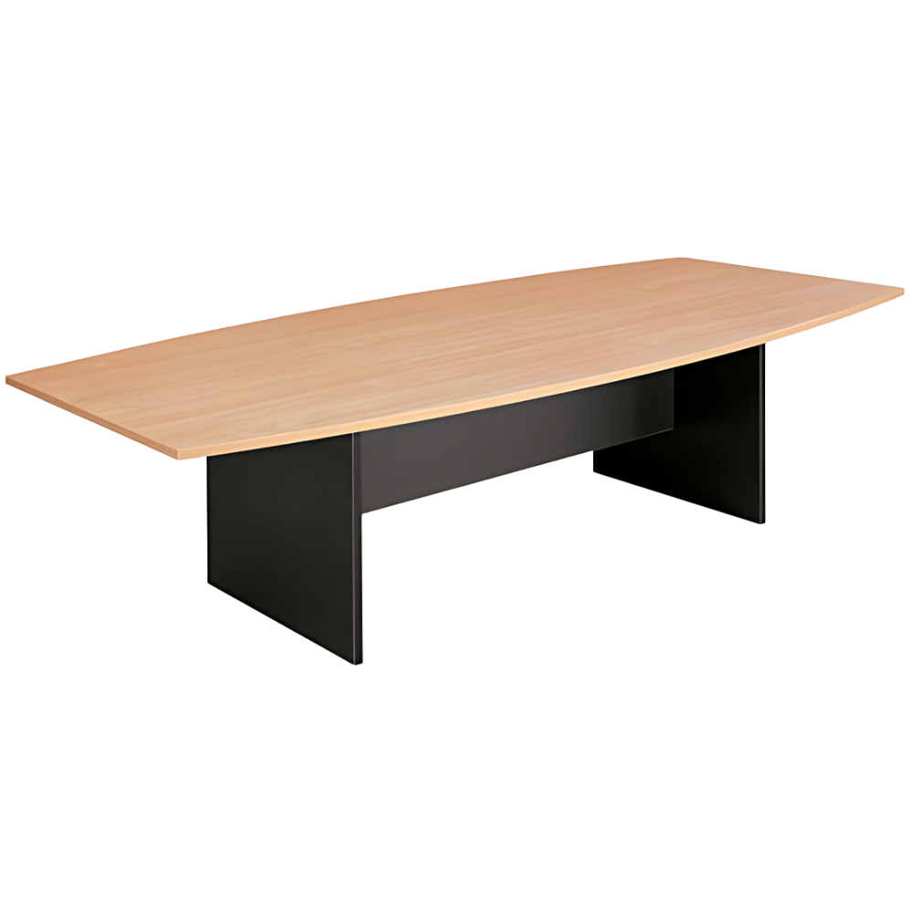 AG Boardroom Table Boatshape H Base | Stylish & Durable Meeting Table