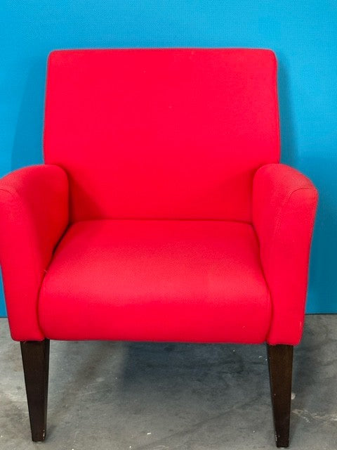 Red Single Seater Loung Chair X display